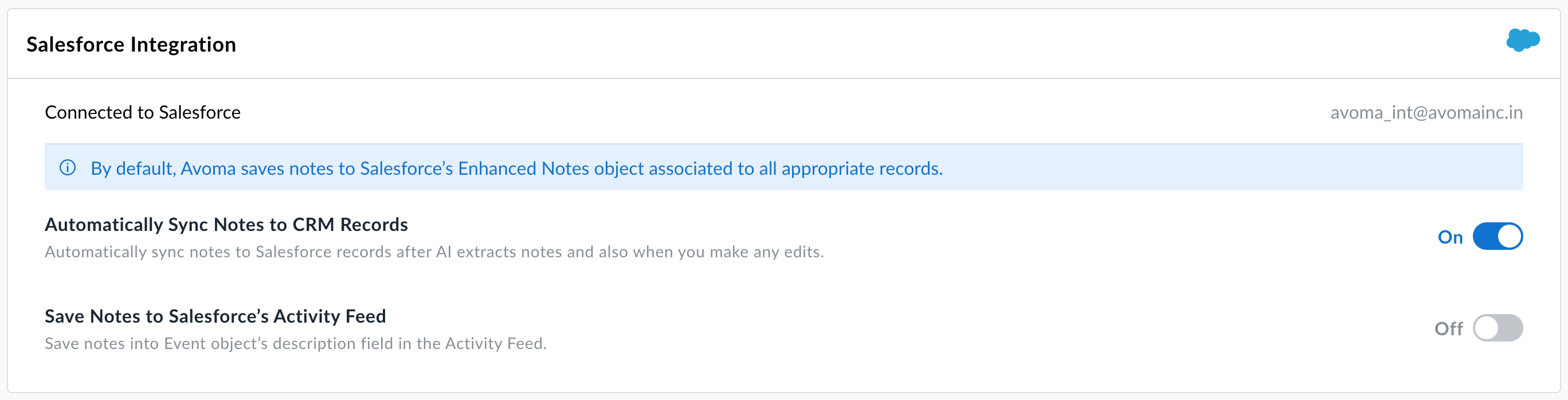 Avoma Integration with Salesforce